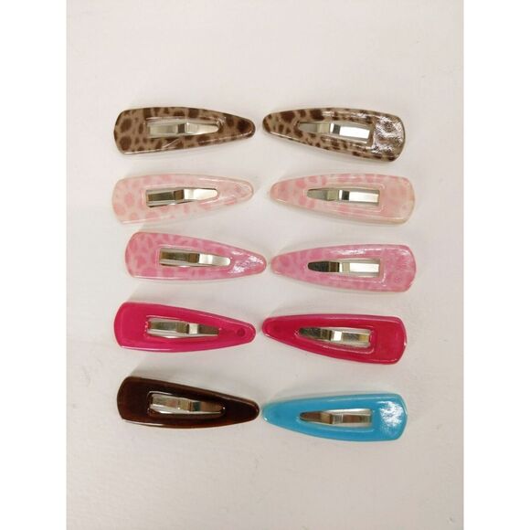 Accessories | Vtg Hair Snap Barrette Clip Assorted Colors And Faux ...